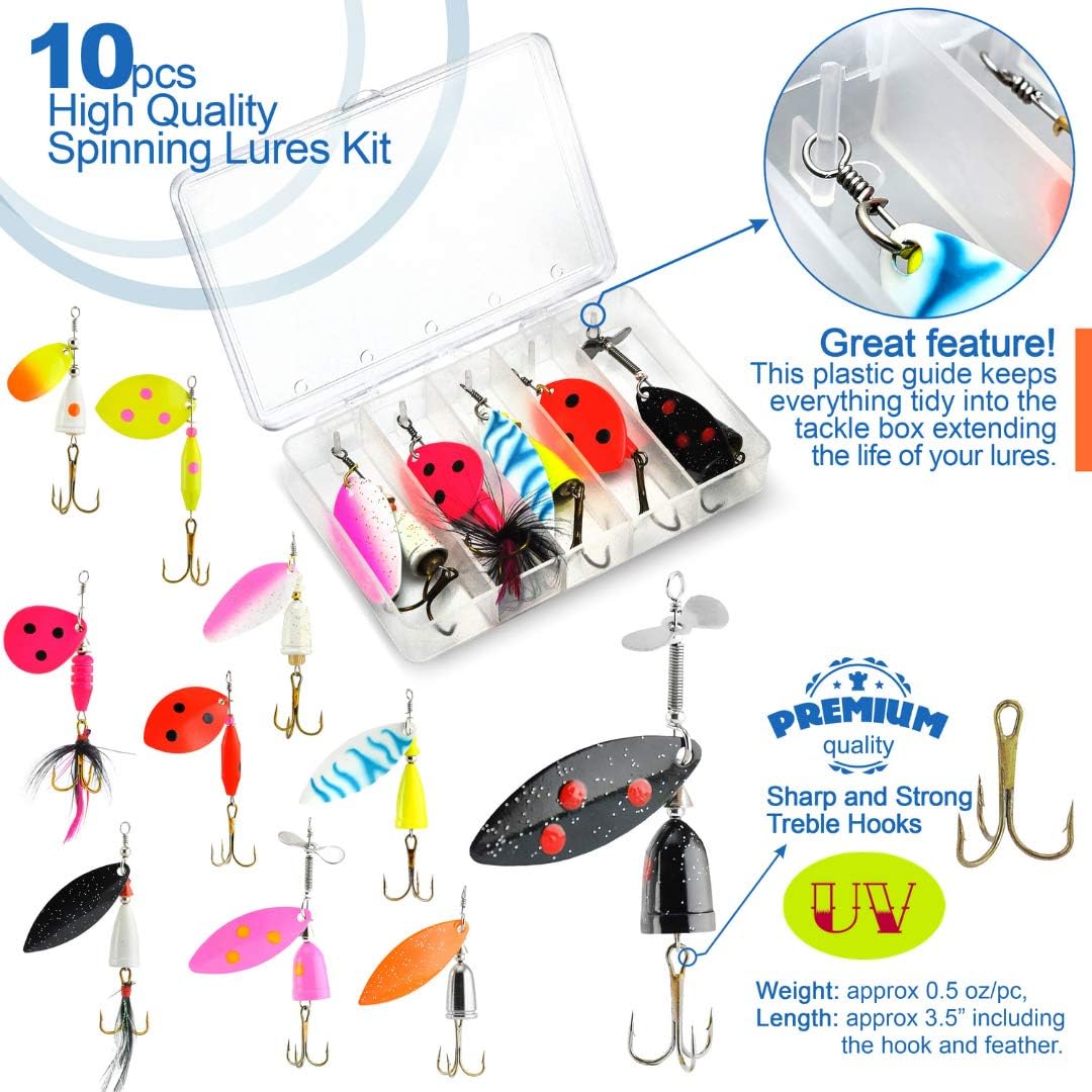 10Pcs Advanced UV Fishing Lures for Freshwater - details - cell-phone ...