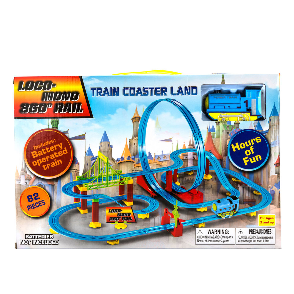 (Red Train) Roller Coaster Train and Track Play Se - trainset - trainset